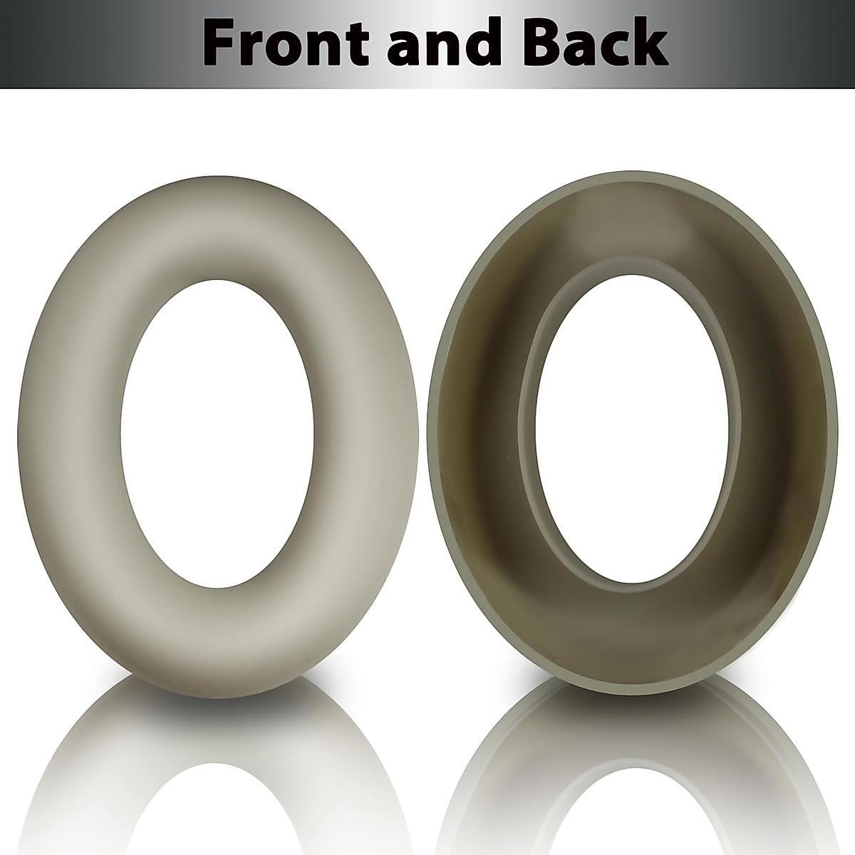 Adhiper Silicone Ear Pads Cover Protector for Sony WH-1000XM3/1000XM4 Headphone Cushions,Sweat-Proof and Washable Ear Cushions Cover for Sony WH-1000XM3/1000XM4(WH1000XM3/1000XM4) (Off White)