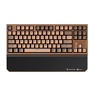 Hexgears X3 Wireless Mechanical Keyboard TKL 87 Keys, Kailh Box 3.0 Red Switch, Ergonomic, N-Key Rollover, Backlit Gaming Keyboard with Wrist Rest for PC/Tablet/PS/Xbox/Mac/Laptop