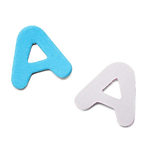 1300 Pieces Mini Foam Letter Stickers for Crafts, 50 Sets of 0.87" Self-Adhesive A-Z Alphabet Letters (6 Assorted Colors)