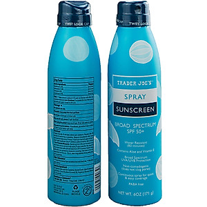Trader Joe's Nourish Spray Sunscreen SPF 50+ Broad Spectrum (2-Pack)