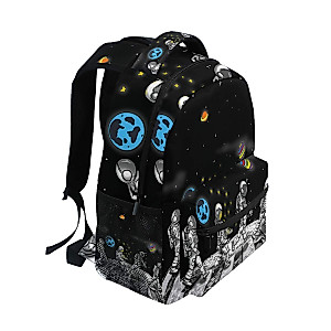 Space Astronaut Backpacks Travel Laptop Daypack School Bags for Teens Men Women