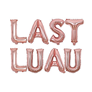 Wonmelody Last Luau Bachelorette Party Decoration Last Luau Balloon Banner Tropical Bachelorette Decor Luau Tropical Bridal Shower Hawaiian Tropical Bachelorette Decor for Tropical Engagement Weeding