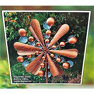 Reversible Extra Large Wind Spinner Catcher 23" Wide, 83" High Weather Resistant Finish