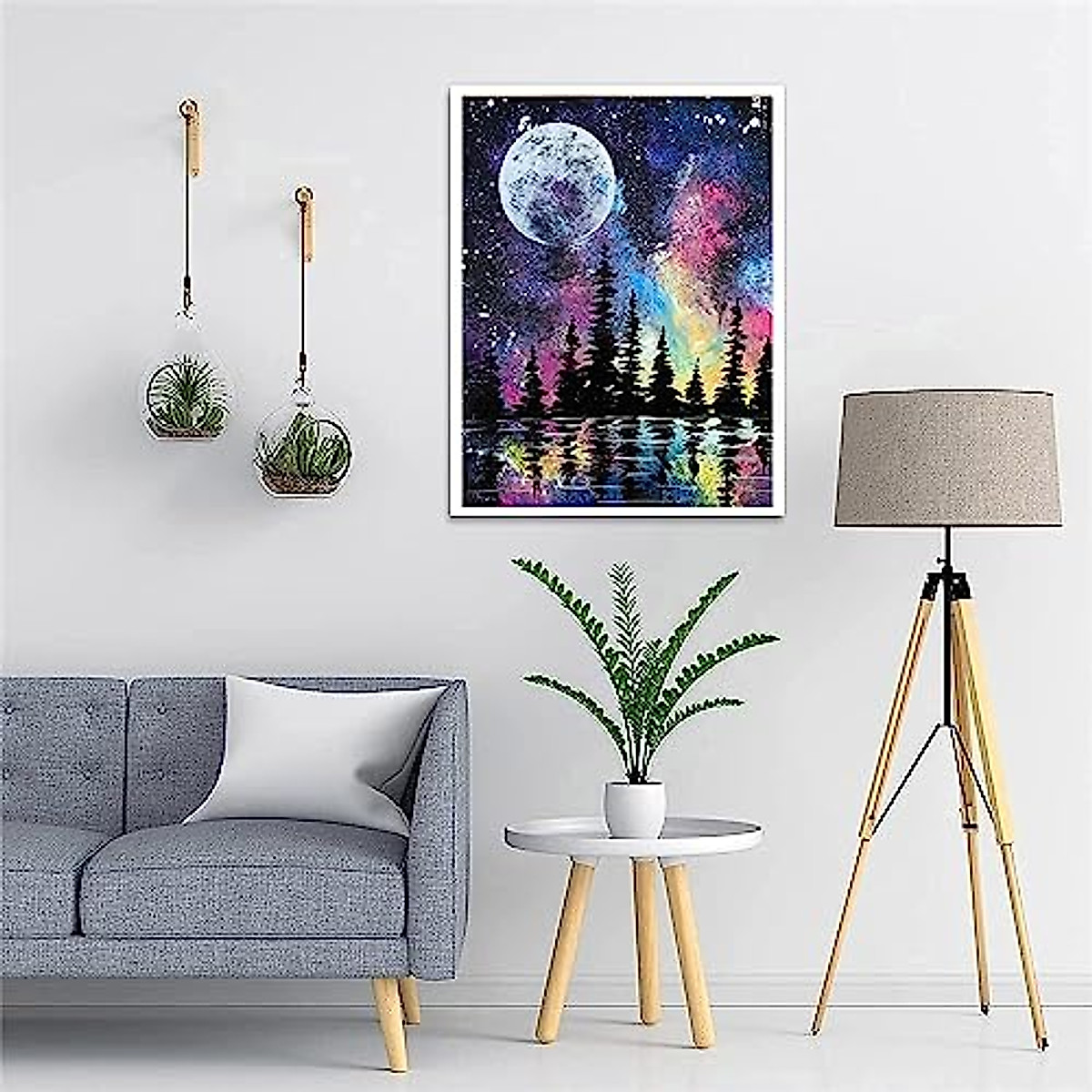 Eiazuiks Diamond Painting Kits for Adults, Moon 5D DIY Diamond Art Kits Full Drill Diamond DotS for Gift Wall Decor Gem Arts 12x16 inch