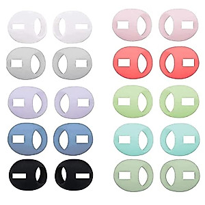JNSA Fit in Case Airpod Pro Earbuds Ear Skins Earbud Cover Ear Tips Covers Compatible with AirPods Pro, Ultra-Thin Anti-Slip Earbuds Covers ,10 Pairs 10 Colors