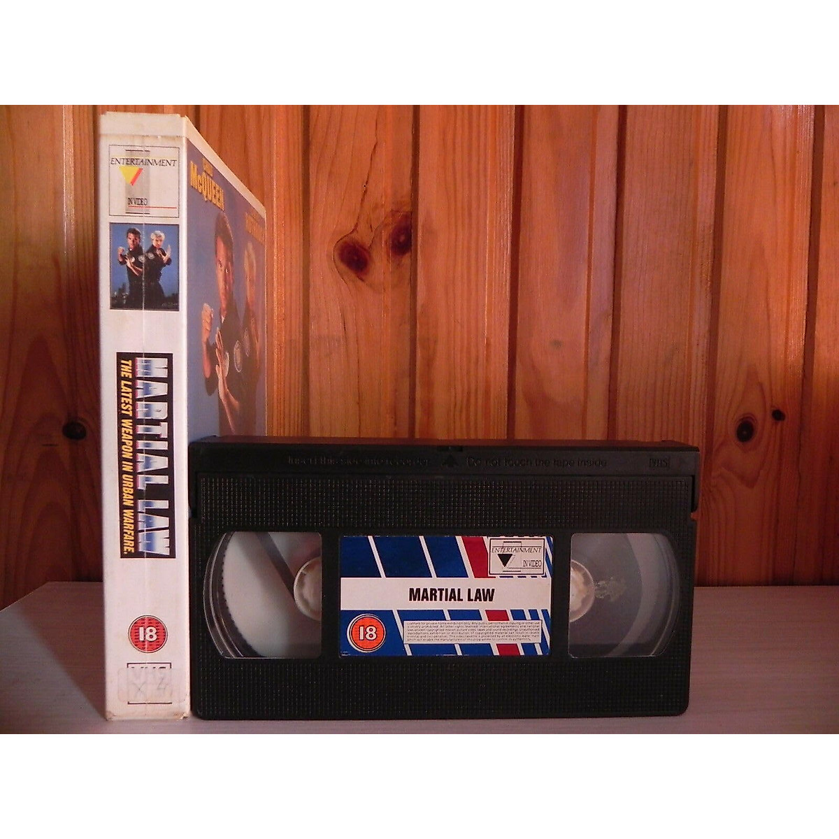 Martial Law - Cynthia Rothrock/Carradine - Dim Mak Gcrime - Big Ex-Rental - VHS