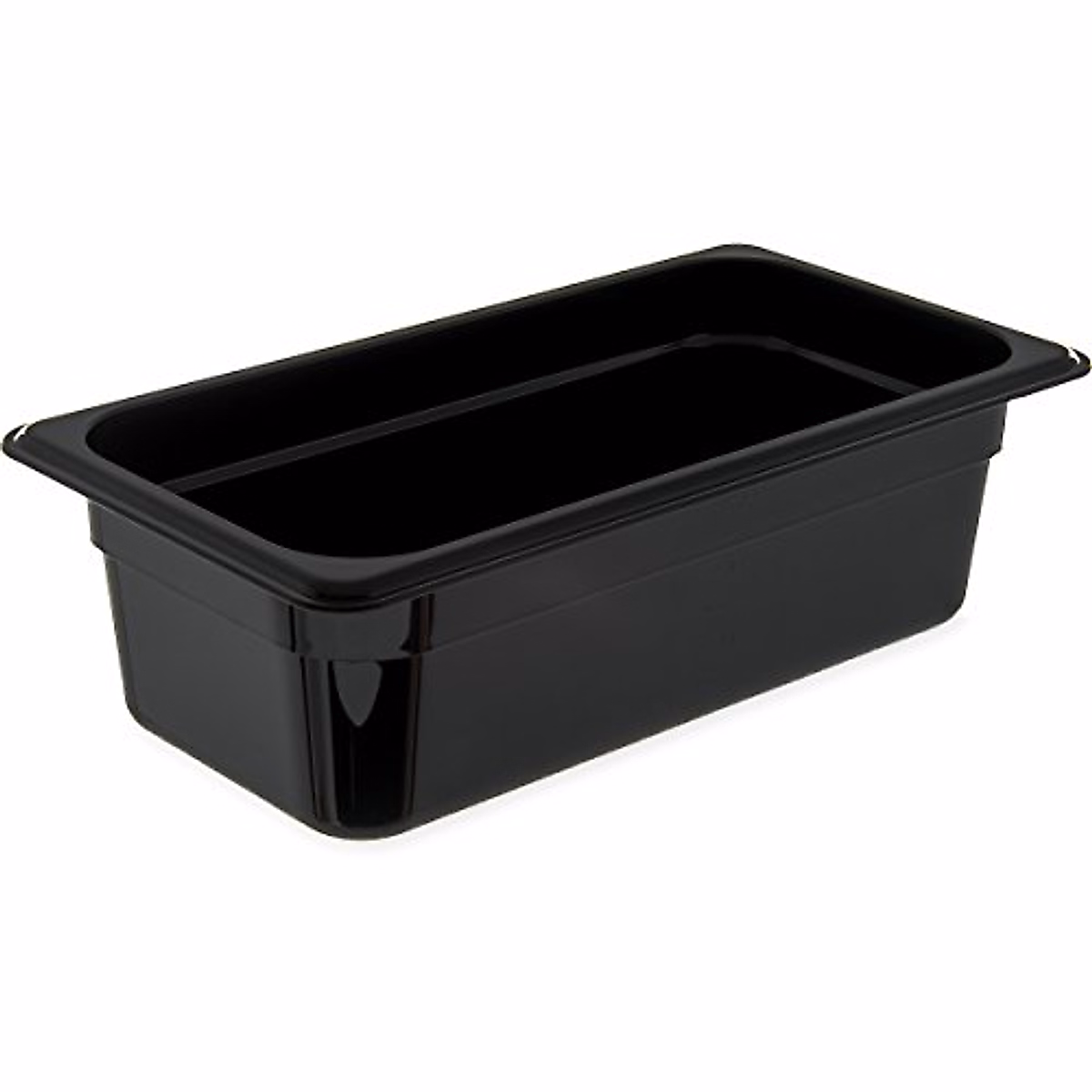 Carlisle FoodService Products 3066103 StorpPlus Third Size Food Pan, Polycarbonate, 4" Deep, Black