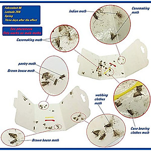 Dual Moth Traps for Clothes and Pantry Highly Effective All-Around Moth Traps,Pro Cloest Essentials Get Rid of Wool Moths with Natural Safe and Odor-Free Dual Premium Pheromone
