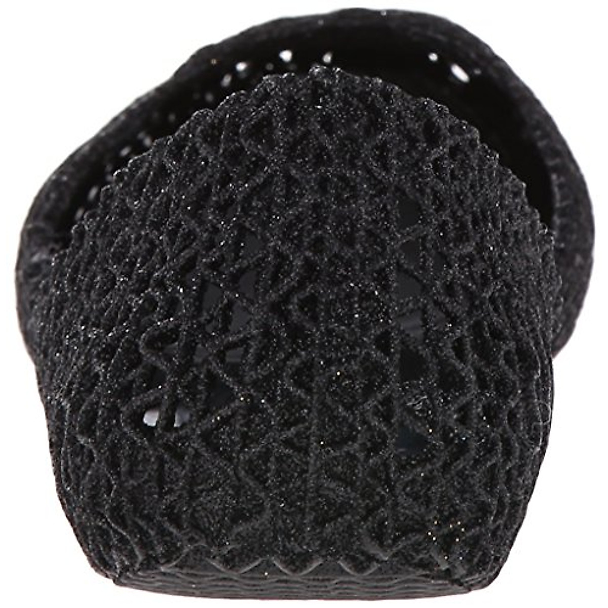 Melissa Women's Campana Papel Vii Ballet Flat, Black Glitter, 5 M US