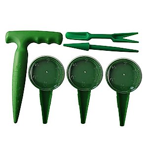 AXLIZER Set of 6 Gardening Tools Hand Planter Seedling Remover Seedling Lifter Seed Planter Tool