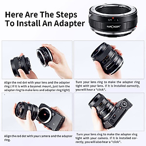 K&F Concept Lens Mount Adapter C/Y-L Manual Focus Compatible with Contax/Yashica (C/Y) Lens to L Mount Camera Body