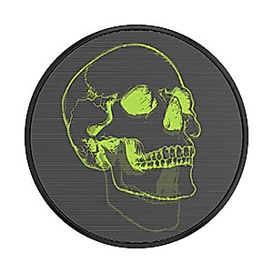 PopSockets PopTop (Top only. Base Sold Separately) Swappable Top for PopGrip Bases, PopGrip Slide, Otter+Pop & PopWallet+ - Lenticular Skull