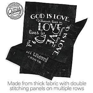 Breeze Decor God is Love Garden Flag Religious Bible Verses Bless Faith Thank Hope Pray Christian Religion House Decoration Banner Small Yard Gift Double-Sided, Made in USA