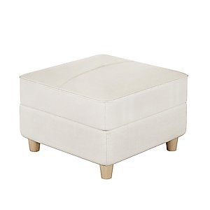 LLappuil Modular Sectional Sofa Ottoman Seat, Combination Sofa Linen Fabric Storage Footstool, Carton C (Beige)