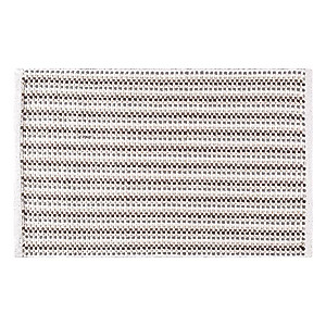 THE BEER VALLEY 100% Cotton Rug 2'x3' - Grey/Beige, Neutral Reversible Farmhouse Accent Rugs for Living Room, Kitchen, Bedroom, Entryway - 24 x 36 Inches