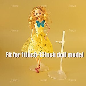 AUEAR, 10 Pack Stands Display Holder Support for 11" to 13" Stent Model Stand Accessories (Transparent)