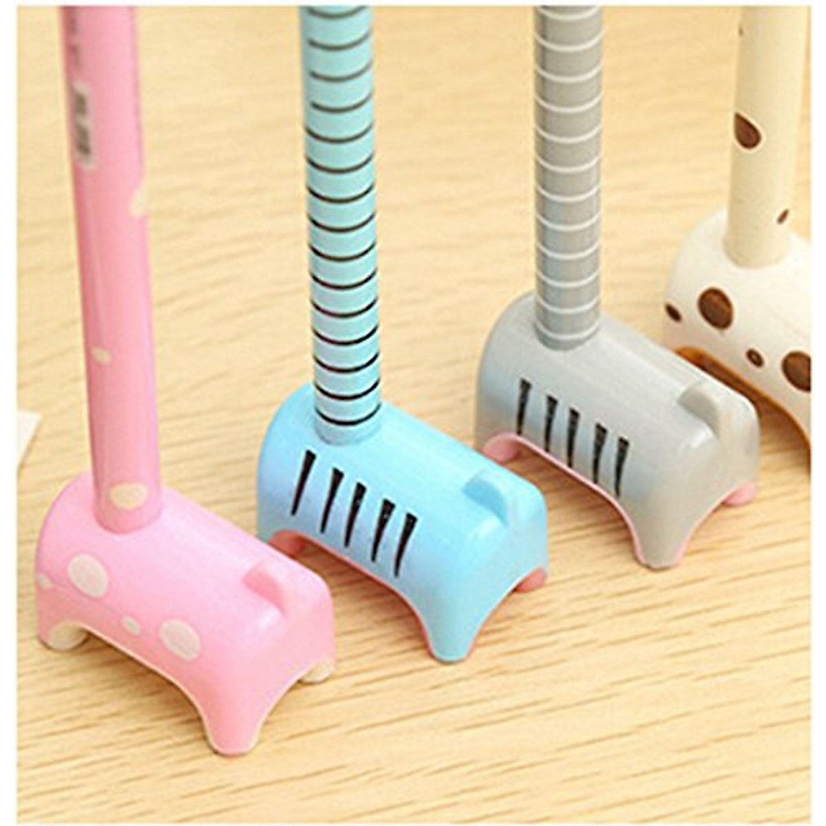 KitMax (TM) Pack of 12 Pcs Cute Cool Giraffe Donkey Zebra Shape Personalized Promotional Ballpoint Pens Office School Supplies Students Children Gift