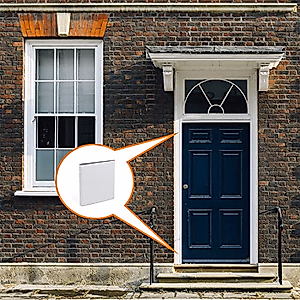 Door Corner Seal Exterior Door Frame Seal Wedge Draft Stopper with Adhesive 4 Pack, White