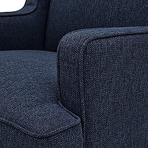 Amazon Brand – Stone & Beam Highland Modern Living Room Wingback Accent Chair, 31.9"W, Denim