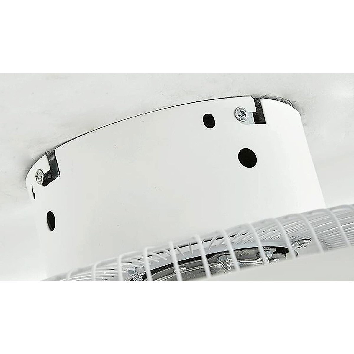 Orillon 22'' Thin Modern Ceiling Fan with Light for Indoor Kitchen Bathroom Bedroom,Remote LED 3 Color Changing Low Profile Flush Mount Quiet Fandelier with 11 ABS Blades, White