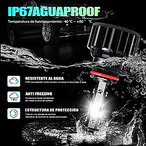 StoneBanks 4-sides LED Headlight Kit, 9005 HB3 H10 9140 9145 120W 6000K 390000LM Bulbs, High Low Beam Bright White LED Headlight Conversion Kit, Pack of 2