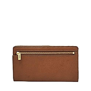 Fossil Women's Liza Leather Wallet Slim Minimalist Bifold, Brown (Model: SL7891200)