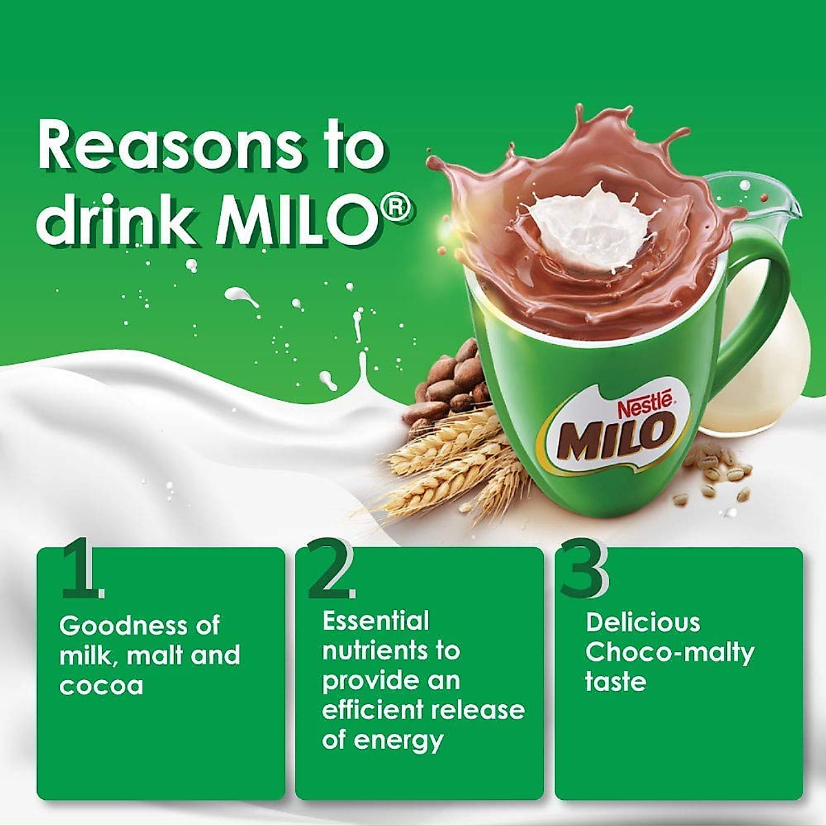 Nestle Milo Malaysia 3.3 Pound (1.5kg) Halal Beverage Mix Chocolate Malt Powder Tin Can Fortified Powder Energy Drink Cocoa