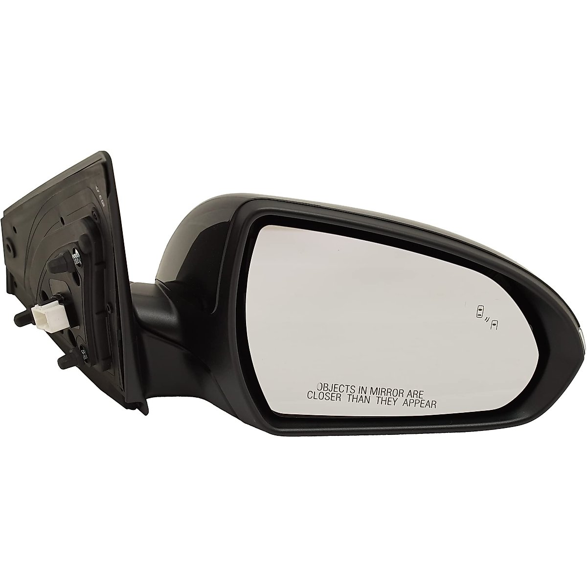 Kool Vue Driver & Passenger Side Power Heated Mirrors for Hyundai Elantra 2017-2018 With Signal Light & Blind Spot Monitor; Without Memory Paintable USA Built Vehicle