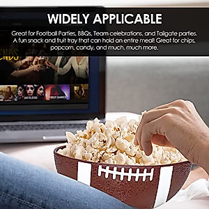 Football Stadium Serving Tray and Bowl, Reusable Game Trays for Football Gameday, Birthday Parties, Tailgate Party Decorations, Chip N Dip Hard Plastic Set