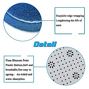 WEEGEEKS Bathroom Rugs Sets 3 Piece with Toilet Cover, Bath Mats for Bathroom Non Slip, U-Shaped Contour Toilet Mat, Bathroom Decor Sets, Machine Washable Bath Rugs (Cactus)