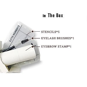 Eyebrow Stamp Stencil Kit Brow Stamp with Reusable Eyebrow Stencil Kit Eye Brow Stamping Kit Eyebrow Stamp Dark Brown