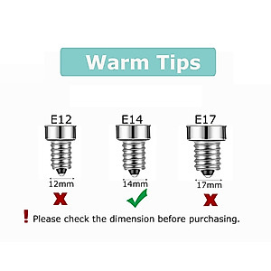 Lamsky E14 LED Bulb Dimmable,110V 400LM 40W Equivalent Daylight White 5000K,E14 European Base Candelabra LED Bulbs,C35 Clear Glass Torpedo Shape Bullet Top(12-Pack)