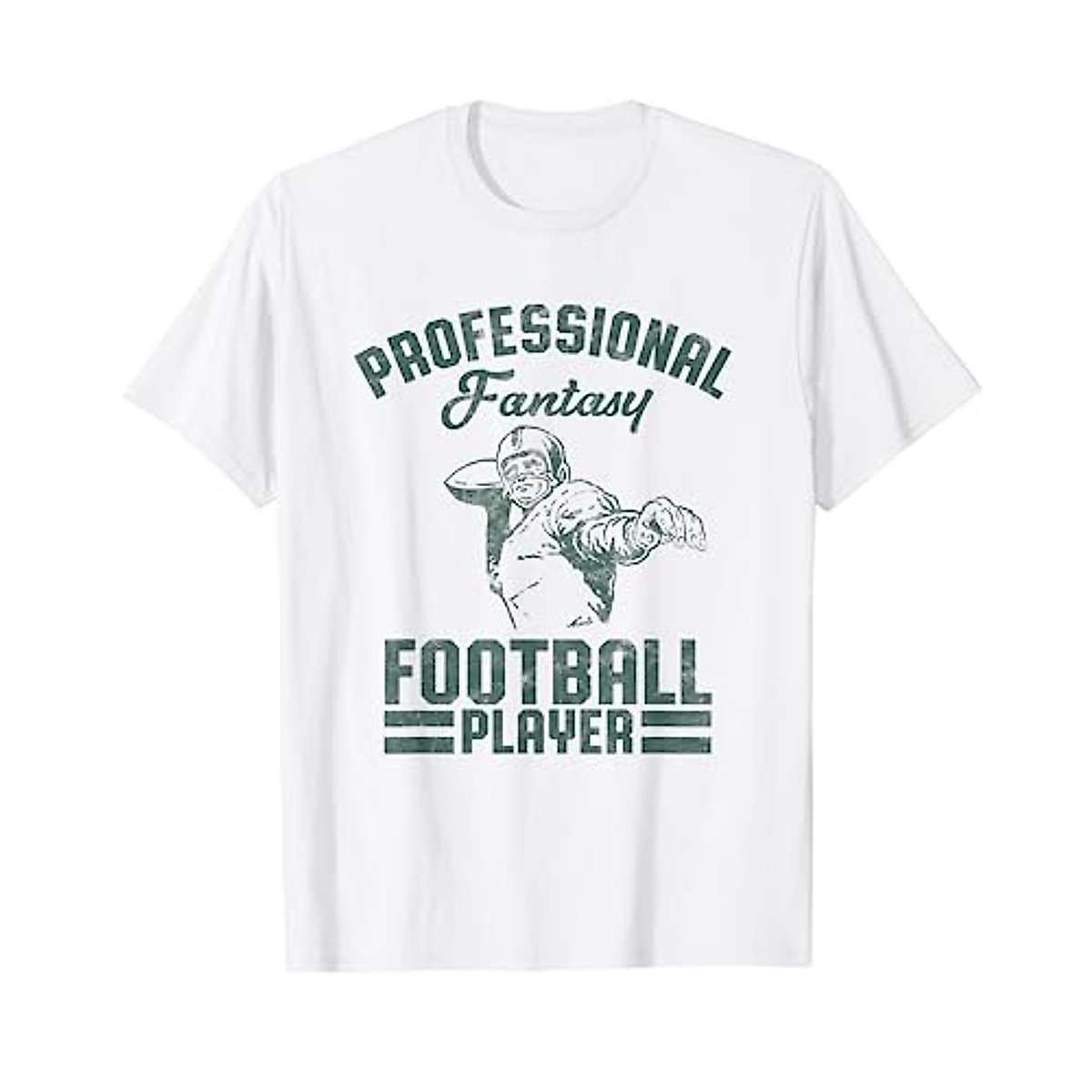 Fantasy Football Player Retro Draft Party Kit Trophy Gift T-Shirt