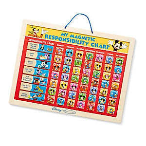 Melissa & Doug Disney Mickey Mouse Clubhouse My Magnetic Responsibility Chart - Routine, Reward Board/ Chart For Toddlers and Kids Ages 3+, Small