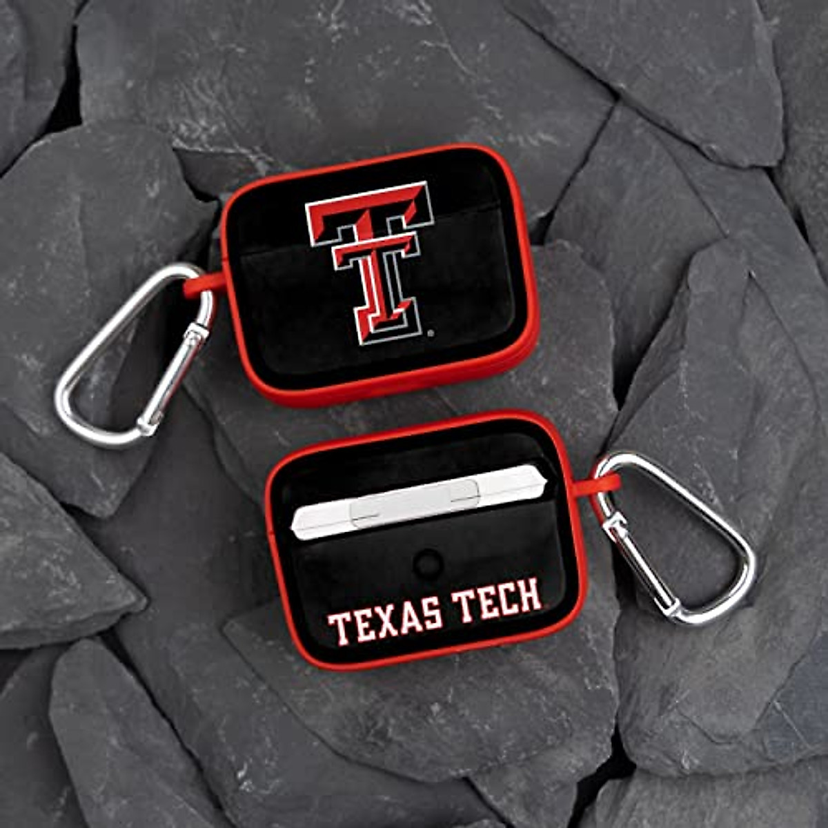 AFFINITY BANDS Texas Tech Red Raiders HDX Case Cover Compatible with Apple AirPods Pro 1 & 2 (Classic)