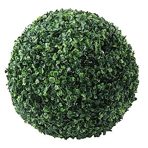 Ochine Topiary Ball Artificial Outdoor Boxwood Decorative Balls Artificial Plant Faux Topiary Ball Hanging Green Plants Garden Tree Wedding Party Decor Front Porch Topiary Indoor Outdoor Home
