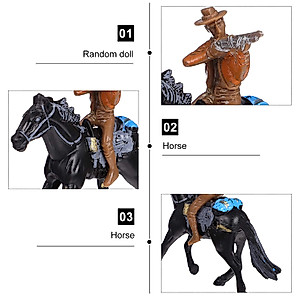 NUOBESTY Farm World Horse Toys Kids House Games for Kids Ages 3-8, 4pcs (Random Color)