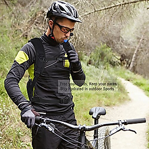 MARCHWAY Tactical Molle Hydration Pack Backpack with 3L TPU Water Bladder, Military Daypack for Cycling, Hiking, Running, Climbing, Hunting, Biking (Black)