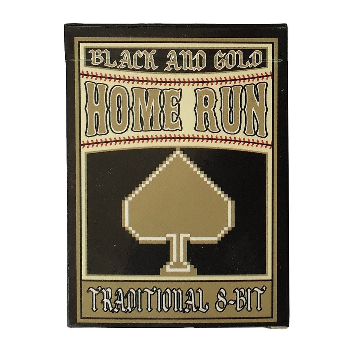 Home Run Games 8-Bit Black & Gold Playing Cards