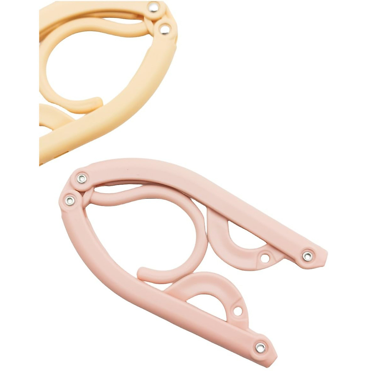 10 Pieces Travel Hangers Travel Accessories Portable Folding Clothes Drying Rack for Traveling(Colorful)