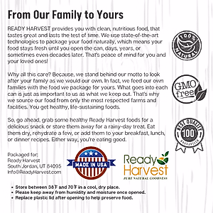 Ready Harvest Freeze Dried Pineapples Whole Foods for Emergency Food Storage, Camping Supplies, and Survival Kits | Sealed Fresh in #10 Can | 30 Year Shelf Life | 1 Can