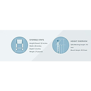 Xtend & Climb 770P telescoping-ladders, 12.5 ft, Yellow/Gray