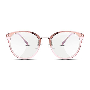 FEISEDY Women Vintage Glasses Frames Round Eyewear Clear Lens B2260