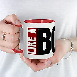 CafePress Like A Boss Mug Ceramic Coffee Mug, Tea Cup 11 oz