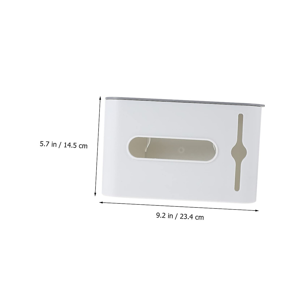 Housoutil 3 Pcs Box Garbage Bag Storage Box Wall Mount Shelf Food Wrap Dispenser Wall Garbage Bag Dispenser Plasticbag Holder Wall Mounted Shelves Car Mount Extractive Kitchen Paper White Pp