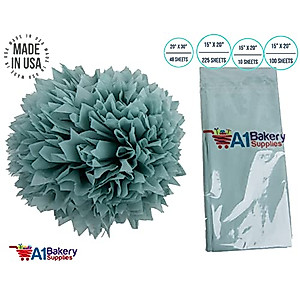 Blue Haze Tissue Paper 15x20" 100pk A1BakerySupplies® Premium High Quality Gift Wrap Tissue Paper Made in USA