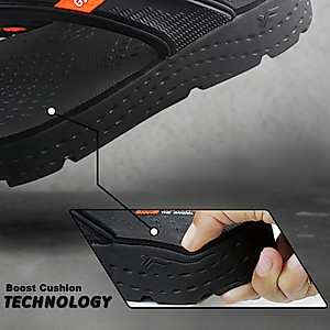 Gold Pigeon Shoes EVA Ultra Cushion Men Slides Quick Dry Thick Adjustable Strap Slide Sandal for Men Size 8.5-9 / Women Size 10-10.5 * 8591 Navy -41