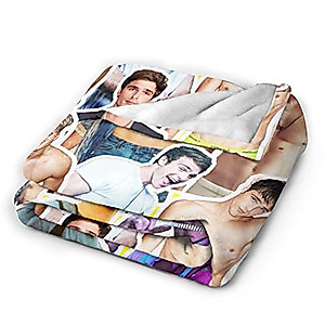 Blanket Jacob Elordi Soft and Comfortable Warm Fleece Blanket for Sofa, Office Bed car Camp Couch Cozy Plush Throw Blankets Beach Blankets