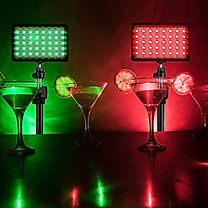 QEUOOIY 2 Packs RGB LED Video Light with Adjustable Tripod Stand/White Filters, Dimmable 2500-6500K USB Video Conference Lighting Kit for YouTube Photography/Game Zoom Live, Streaming,TikTok, 1.6M