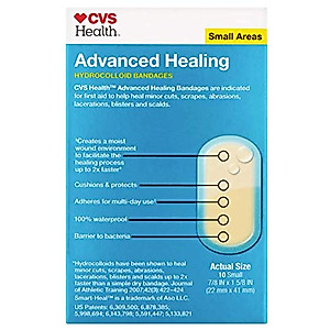 CVS Health Advanced Healing Hydrocolloid Bandages (Small Areas, 2 Pack)